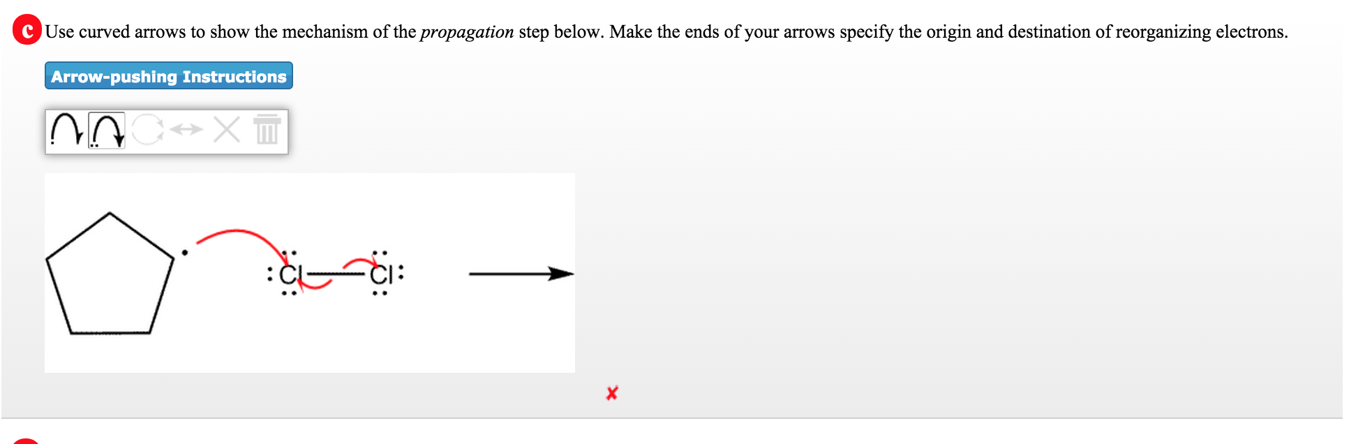 Solved Use curved arrows to show the mechanism, of the | Chegg.com