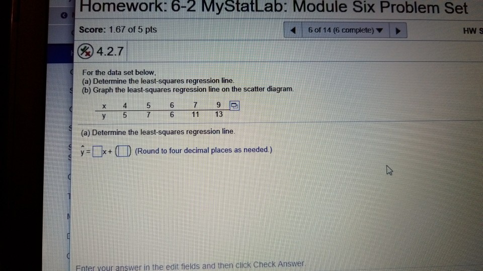 Solved Homework: 6-2 MyStatLab: Module Six Problem Set | Chegg.com