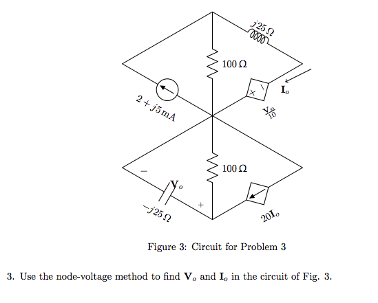 Solved Use the node-voltage method to find V_o and I_o in | Chegg.com