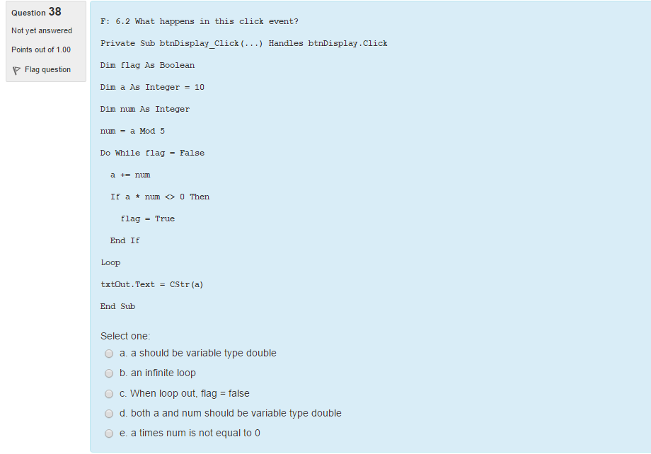 Solved Question 31 F: 5.1 The items appearing in the | Chegg.com