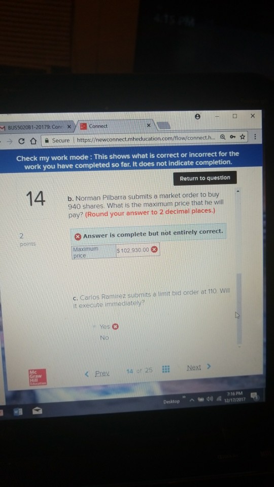 Solved 4:15 PM M BUSS02081-20179 Con X Connect C ǜ secure | Chegg.com