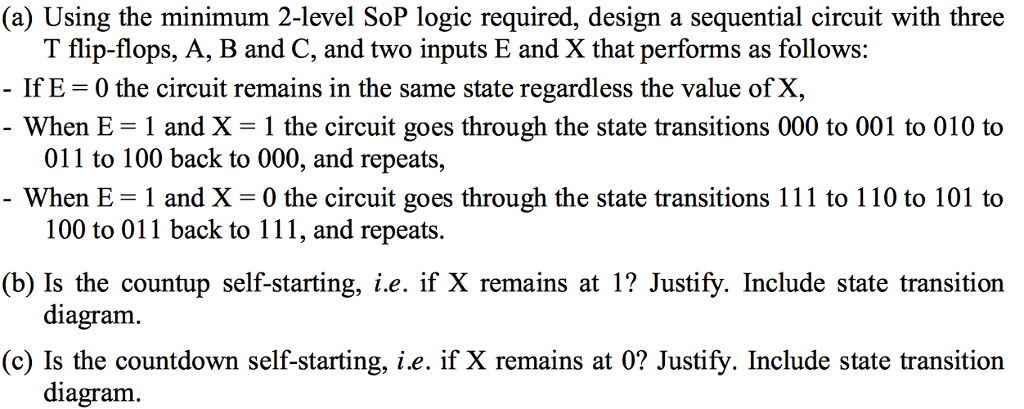 Solved (a) Using the minimum 2-level SoP logic required, | Chegg.com