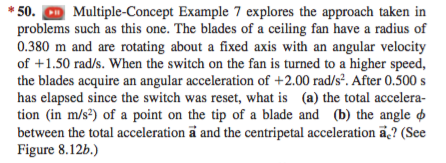 Solved 50. Multiple-Concept Example 7 explores the approach | Chegg.com