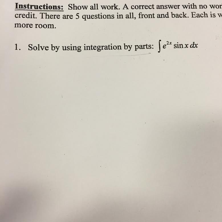 Solved Instructions: Show all work. A correct answer with no | Chegg.com