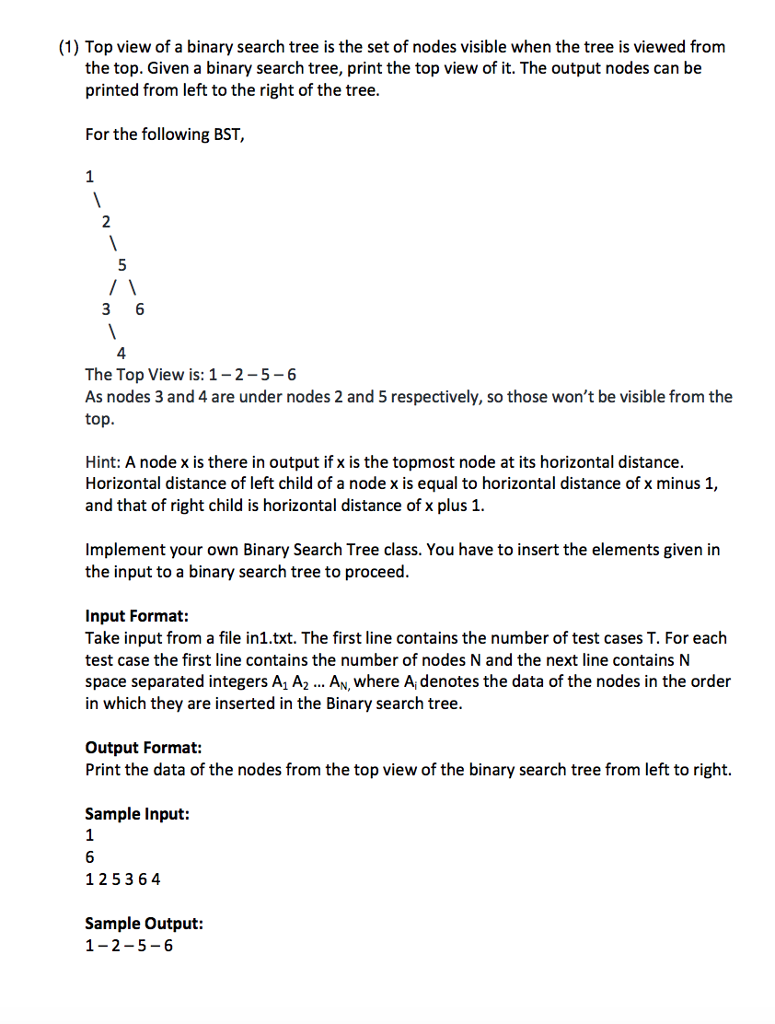 Solved code in JAVA take input from a file and use in1.txt | Chegg.com