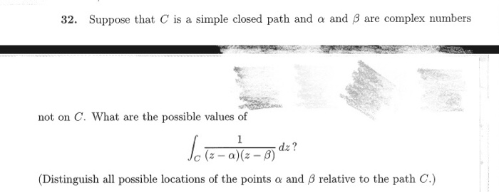 Solved Suppose that C is a simple closed path and alpha and | Chegg.com