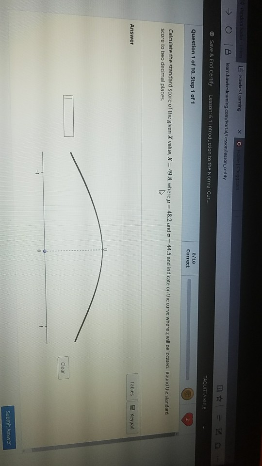 Solved M☆ O Save & End Certify Lesson: 6.1 Introduction to | Chegg.com