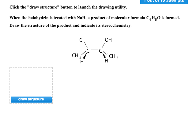Solved wen a halohydrin is treated with NaH, a product of | Chegg.com
