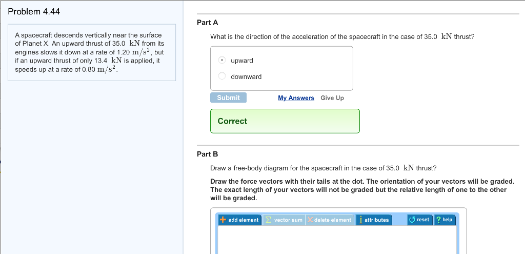 Solved Submit My Answers Give Up Problem 4.44 Part C A | Chegg.com