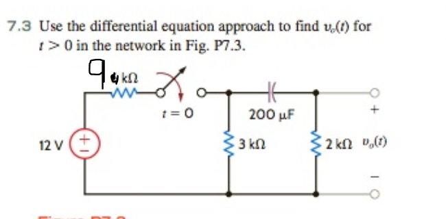Solved 7.3 Use the differential equation approach to find | Chegg.com