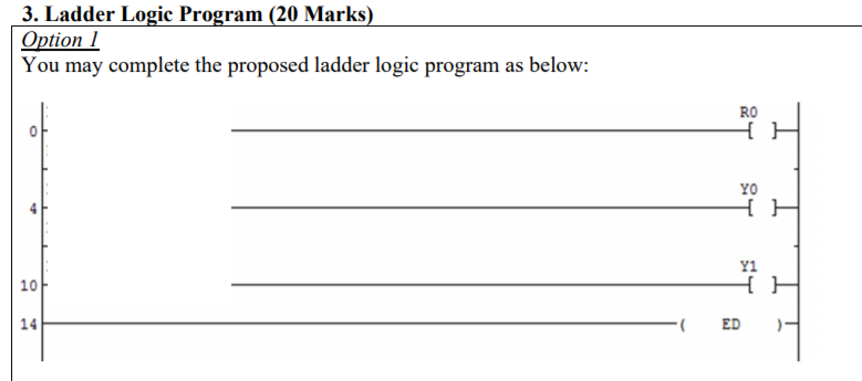 Solved Develop a ladder diagram for the following process | Chegg.com