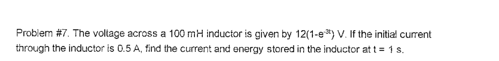 Solved The voltage across a 100 mH inductor is given by | Chegg.com