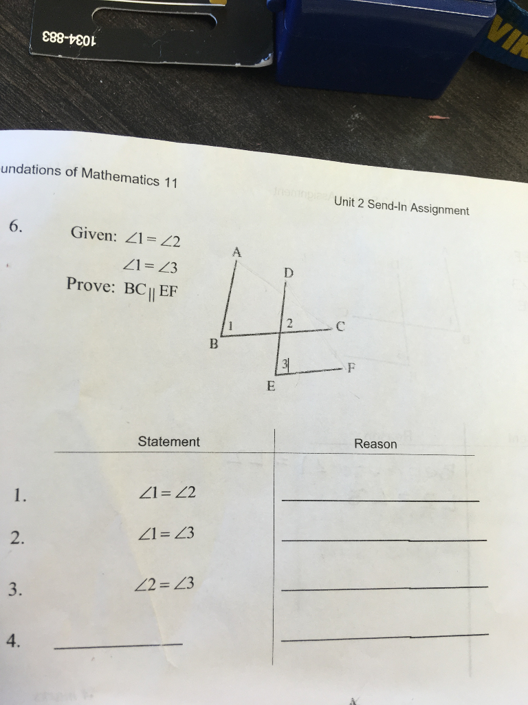 Solved undations of Mathematics 11 Unit 2 Send-In Assignment | Chegg.com