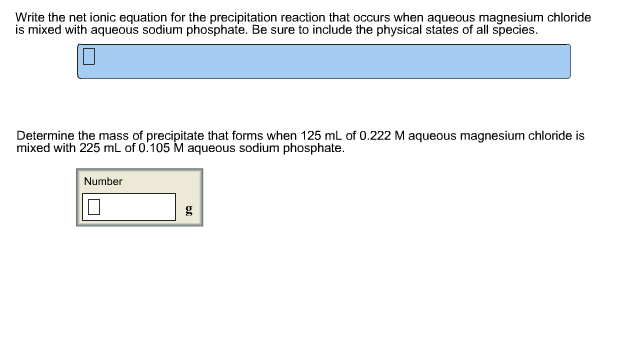 Solved Write the net ionic equation for the precipitation | Chegg.com
