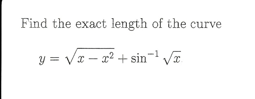 Solved Find the exact length of the curve | Chegg.com
