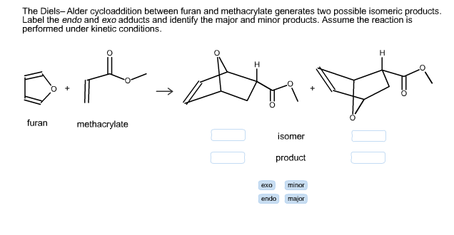 Solved The Diels-Alder cycloaddition between furan and | Chegg.com