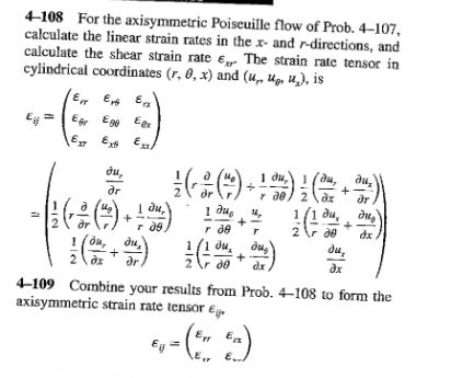 Solved 4-107 Consider fully developed axisymmetric | Chegg.com