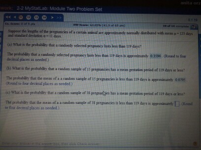 Solved nita or 2-2 MyStatLab: Module Two Problem Set Suppose | Chegg.com