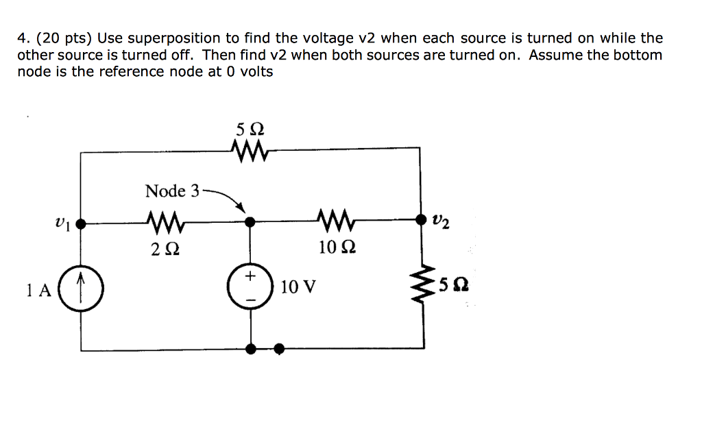 Solved 3 15 Pts Use Superposition To Solve For I1 And I2