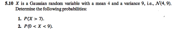 Solved X is a Gaussian random variable with a mean 4 and a | Chegg.com