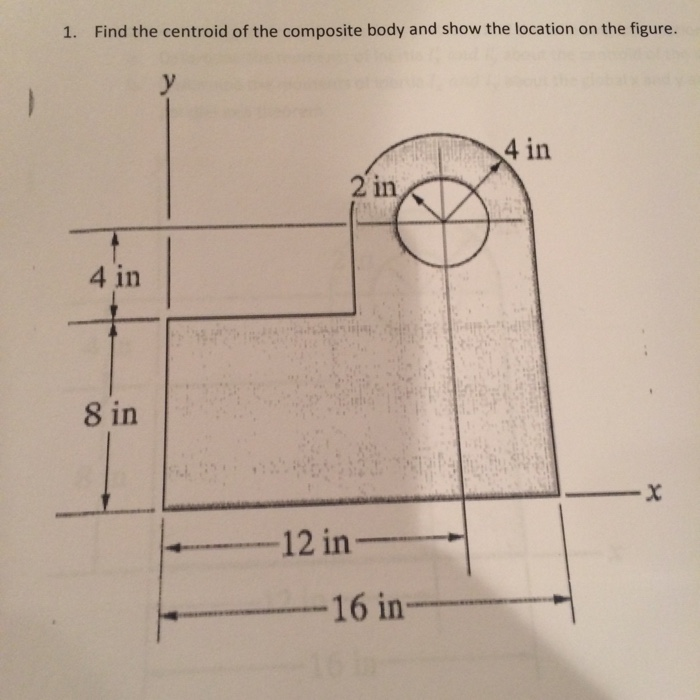 Solved Find the centroid of the composite body and show the | Chegg.com
