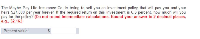 Solved The Maybe Pay Life Insurance Co. is trying to sell | Chegg.com