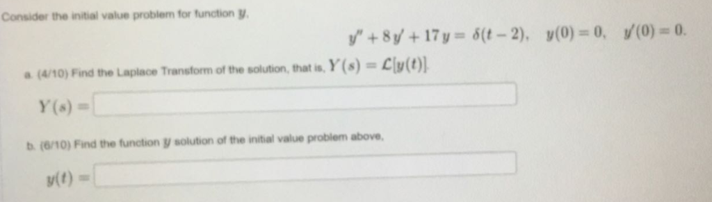 Solved Consider the initial value problem for function y y" | Chegg.com