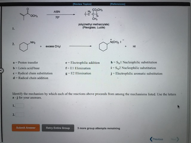 Solved Please answer Identify the mechanism by which each of | Chegg.com