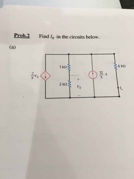 Solved Find I_0 in the circuits below. | Chegg.com