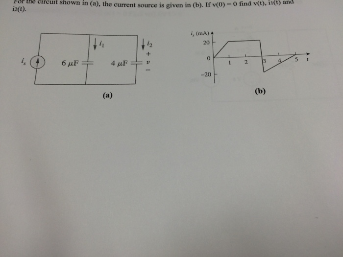 Solved the circuit shown in (a), the current source is given | Chegg.com