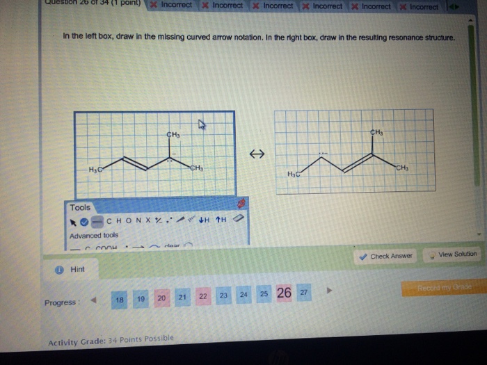 Solved In the left box, draw in the missing curved arrow | Chegg.com