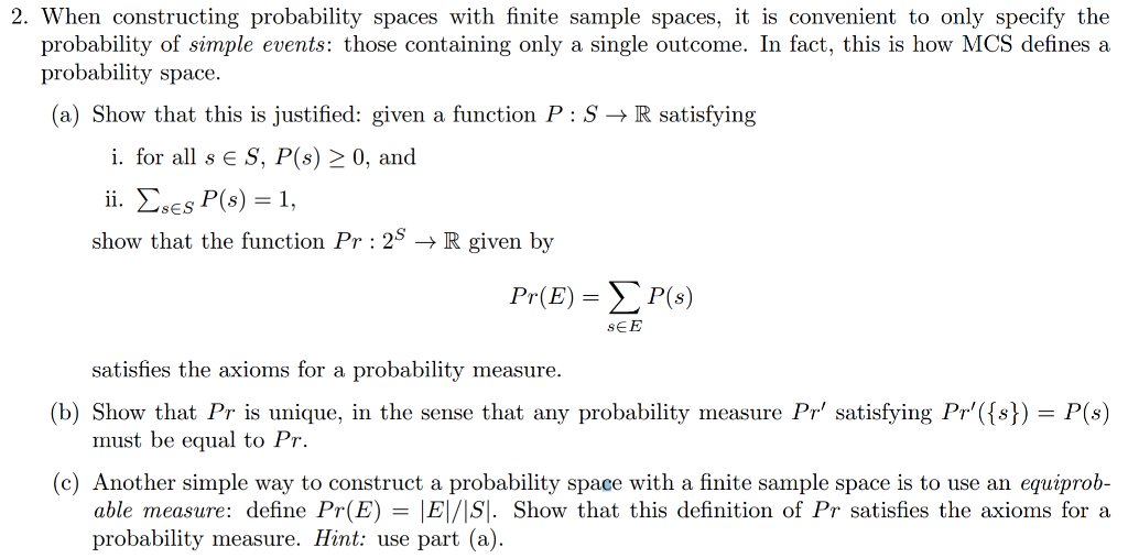 Please write proofs and full explanations for the | Chegg.com