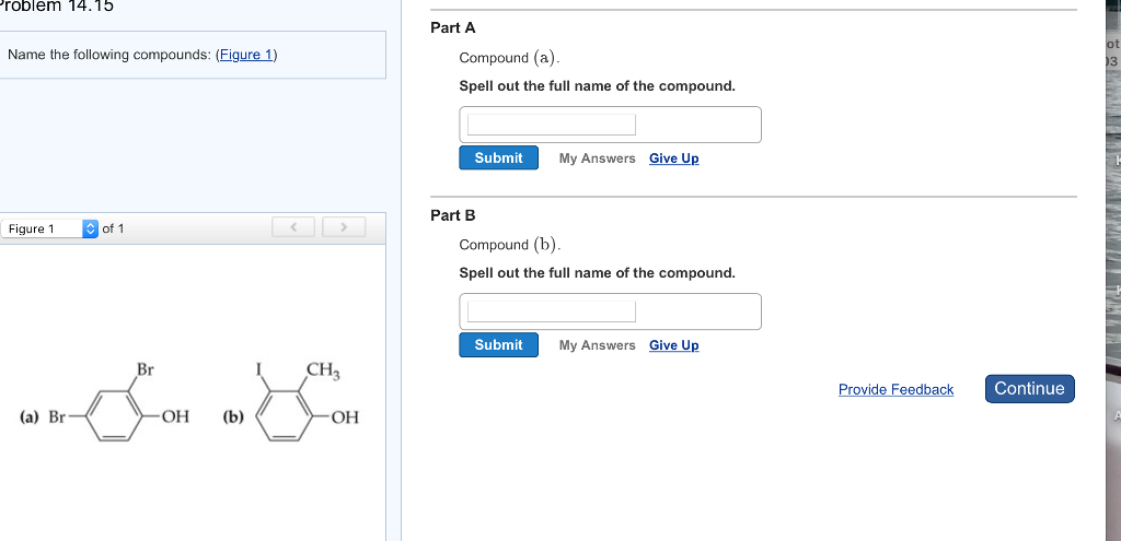 Solved Name the following compounds: (Figure 1) Compound | Chegg.com