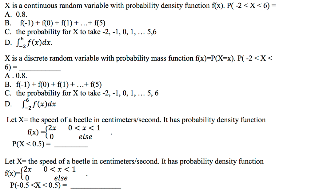 Solved X is a continuous random variable with probability | Chegg.com