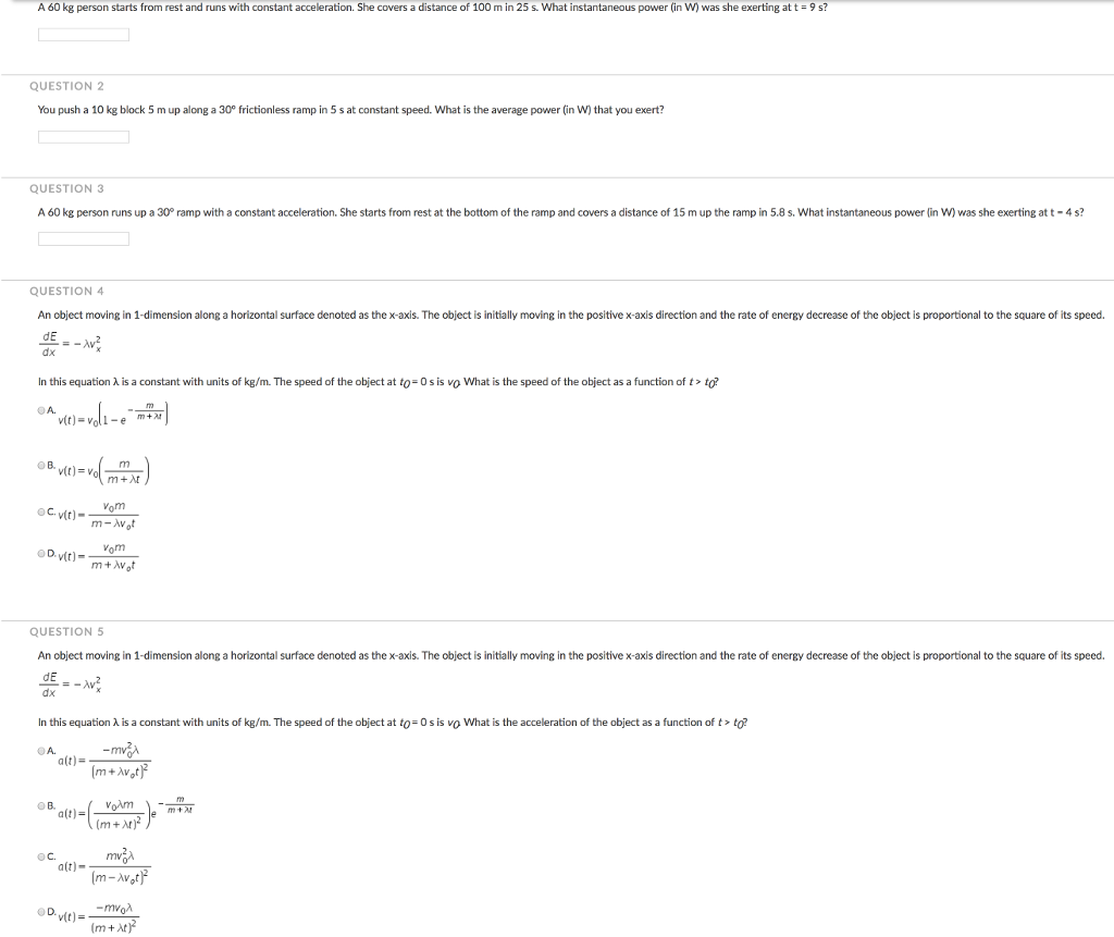 Solved A 60 kg person starts from rest and runs with | Chegg.com