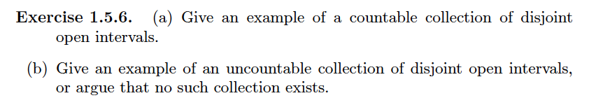 Solved Give an example of a countable collection of disjoint | Chegg.com