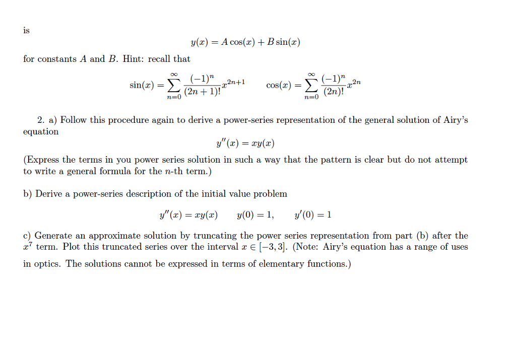 Solved Most differential equation models that are used in | Chegg.com