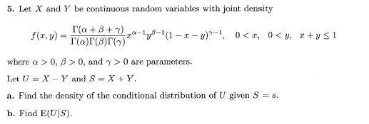 Let X and Y be continuous random variables with joint | Chegg.com