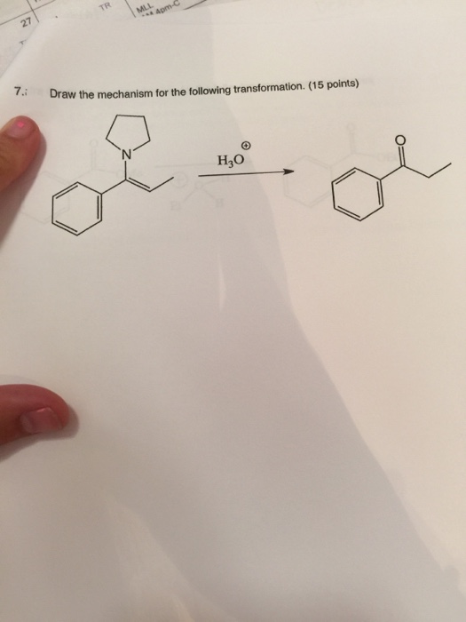 Solved Draw the mechanism for the following transformation. | Chegg.com