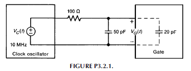 A 10-MHz clock oscillator transitioning from 0 to 5V | Chegg.com