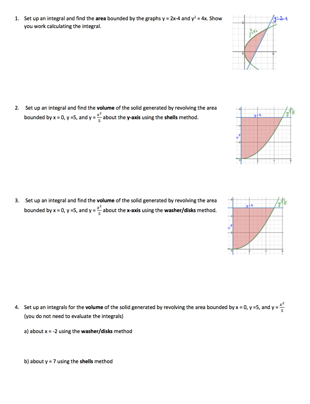 Solved Set up an integral and find the area bounded by the | Chegg.com
