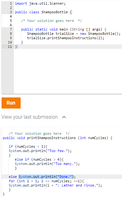 Solved Method With Loop Write a method | Chegg.com