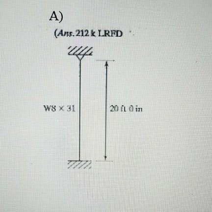 Solved determine the LRFD design strength using the AISC | Chegg.com