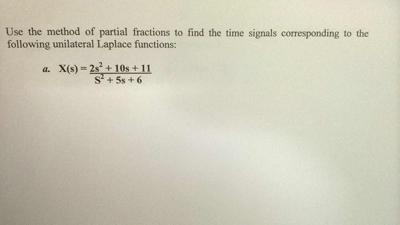 Solved Use the method of partial fractions to find the time | Chegg.com