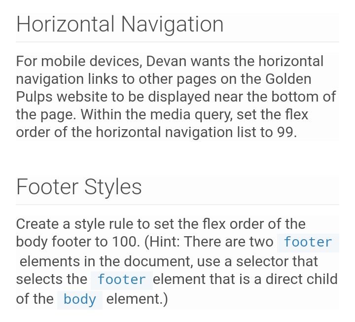 Solved Horizontal Navigation For mobile devices, Devan wants | Chegg.com