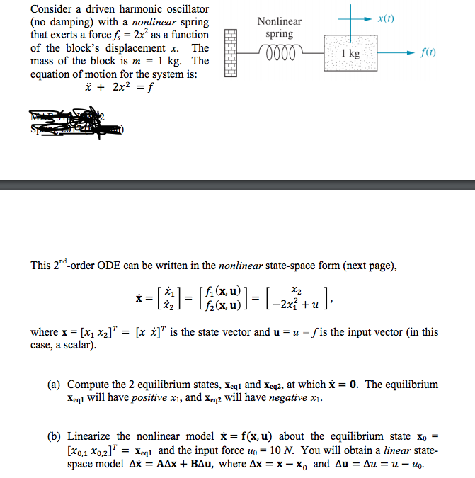 Solved Consider a driven harmonic oscillator (no damping) | Chegg.com