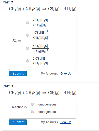 Solved Write the expression for Kc for the following | Chegg.com