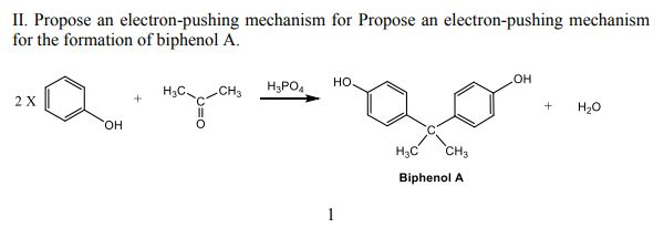 Solved II. Propose an electron-pushing mechanism for Propose | Chegg.com