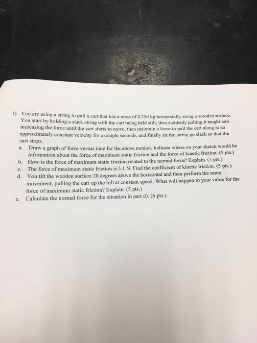 Solved You are using a string to pull a cart that has a mass | Chegg.com