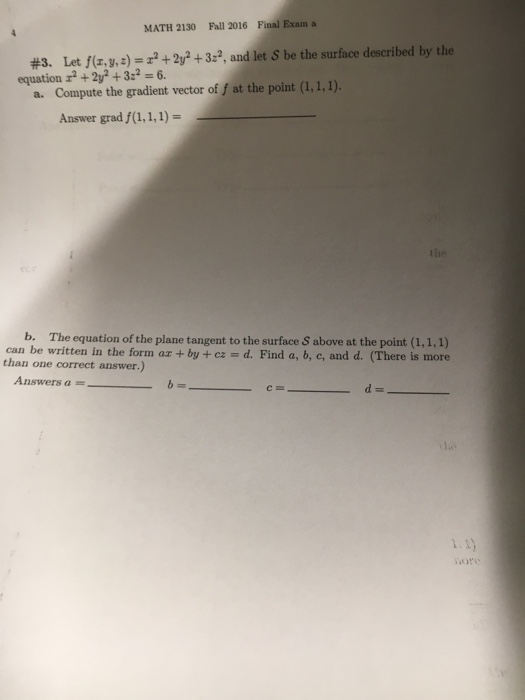 Solved Let f(x, y, z) = x^2 2y^2 + 3z^2, and let S be the | Chegg.com